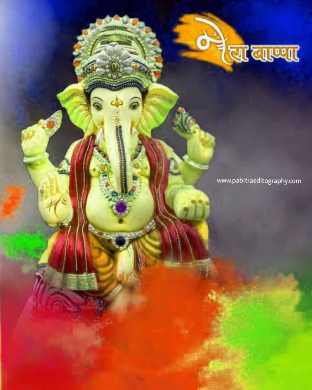 Ganesh Chaturthi CB Background for Editing- PABITRA EDITOGRAPHY