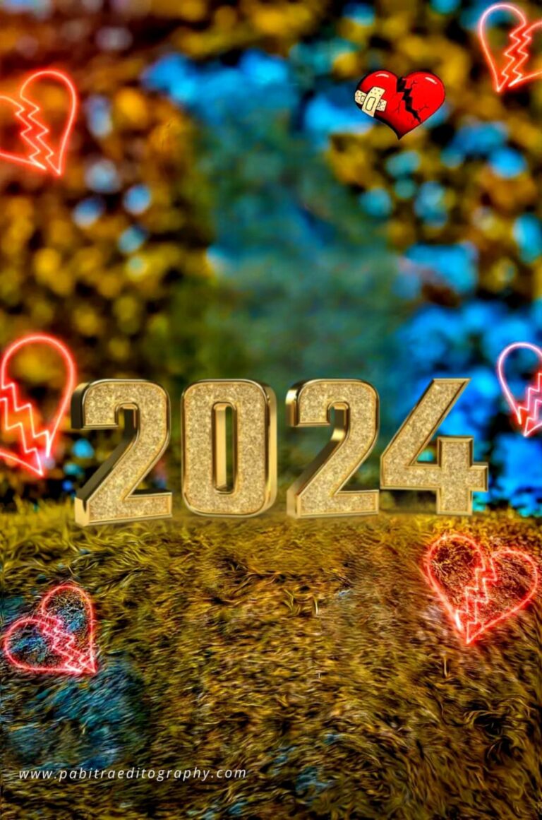 Happy New Year 2024 Photo Editing Background - PABITRA EDITOGRAPHY
