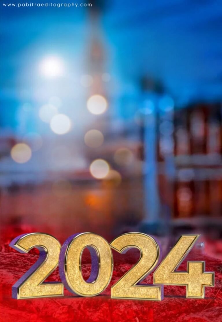 Happy New Year 2024 Photo Editing Background - PABITRA EDITOGRAPHY