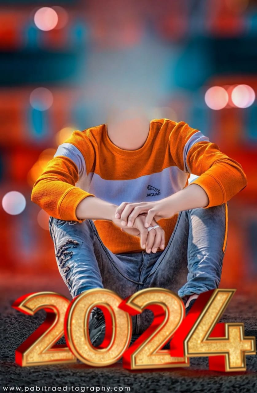 Happy New Year 2024 Photo Editing Background - PABITRA EDITOGRAPHY