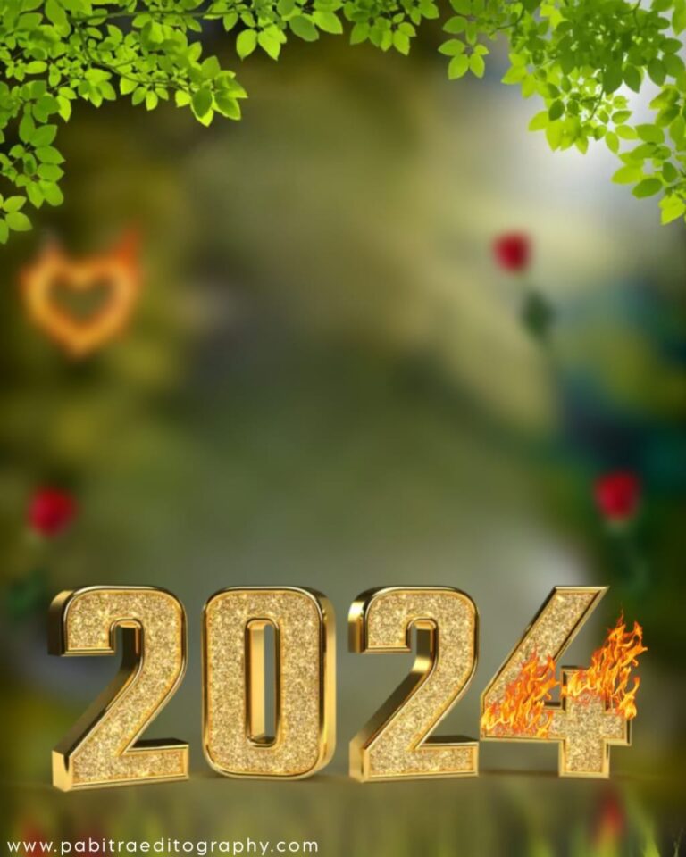 Happy New Year 2024 Photo Editing Background - PABITRA EDITOGRAPHY