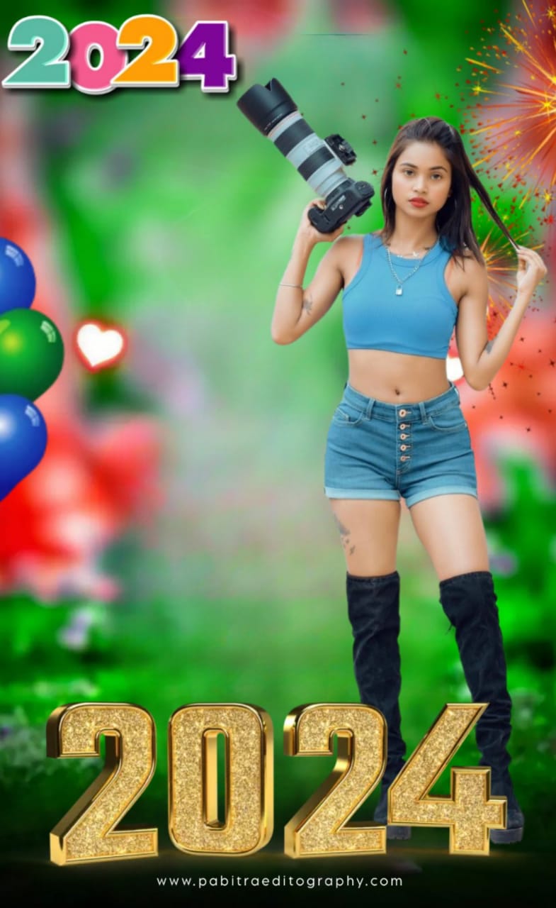 Happy New Year 2024 Photo Editing Background - PABITRA EDITOGRAPHY