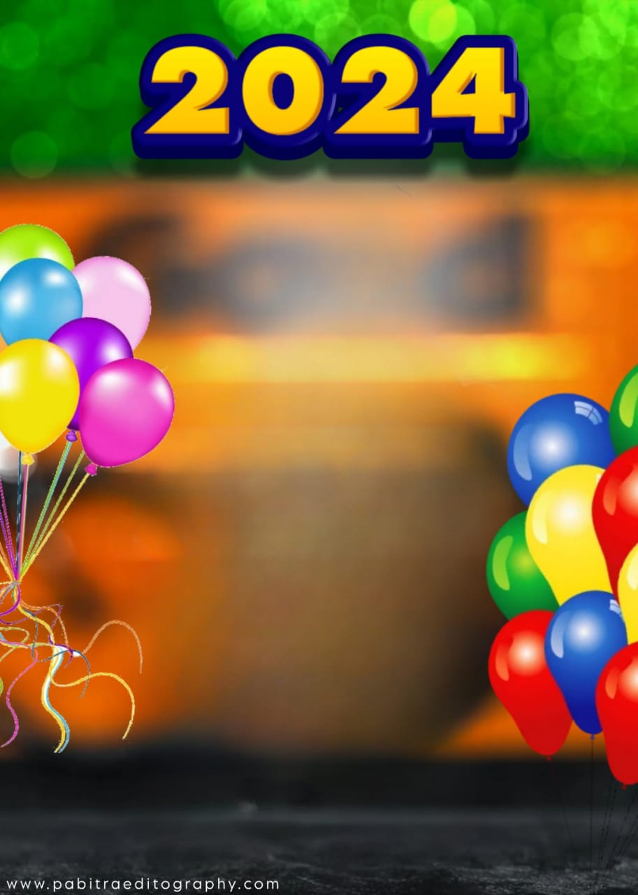 Happy New Year 2024 Photo Editing Background - PABITRA EDITOGRAPHY